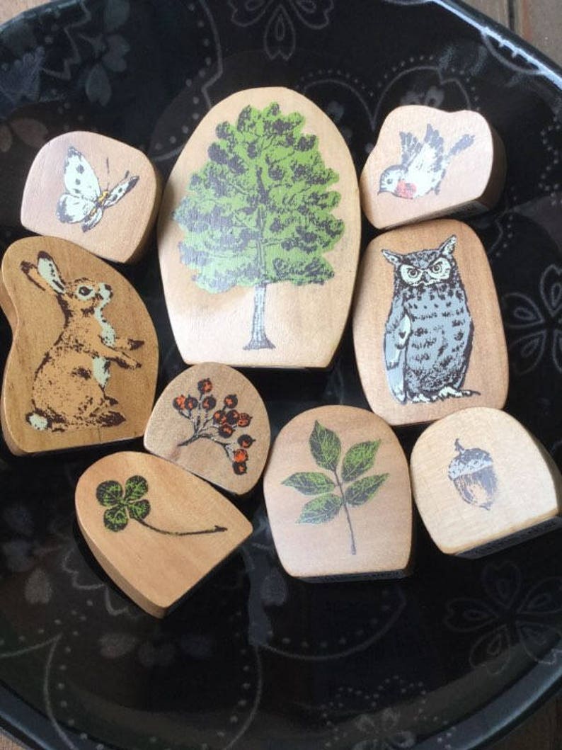 Grass Stamp Flower Stamp Woodland Stamp Kodomo No Kao - Etsy