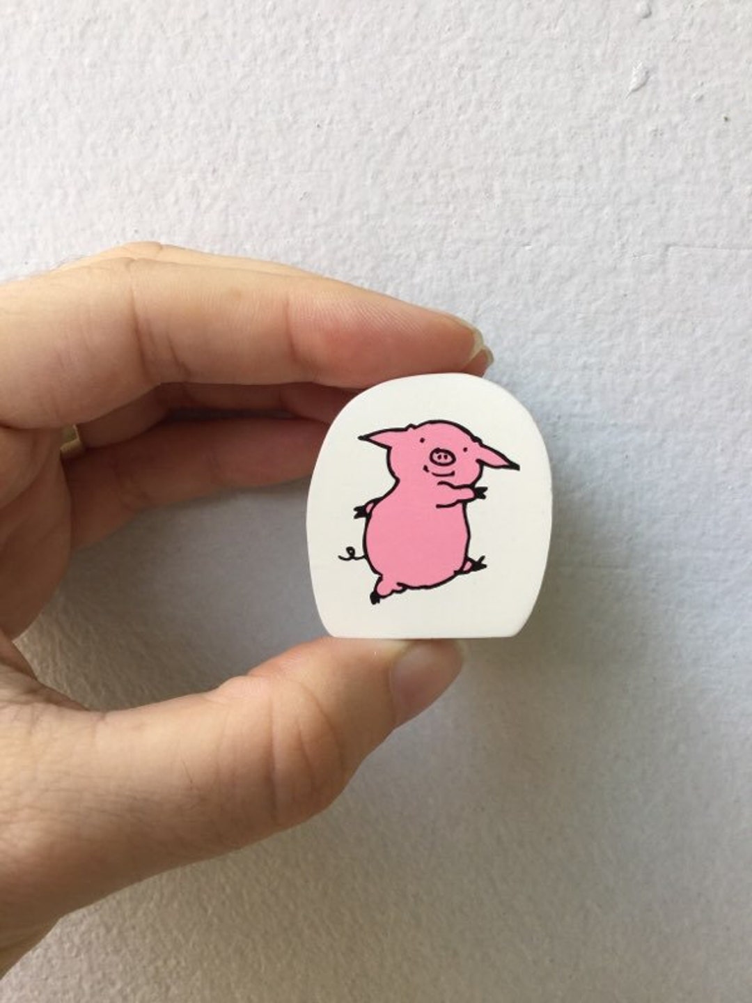 Cute Pig Stamp - Piggy Stamp - Walking Pig - Kodomo No Kao - Etsy