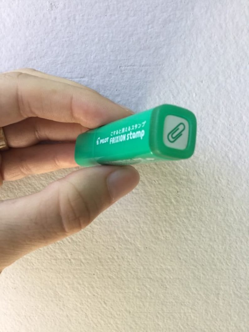 Paper Clip Stamp Study Stamp Erasable Stamp Pilot | Etsy