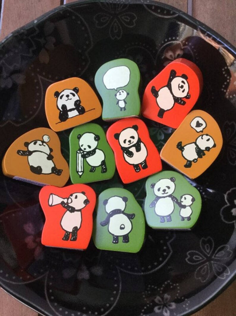 Cute Panda Stamp Kodomo No Kao | Etsy