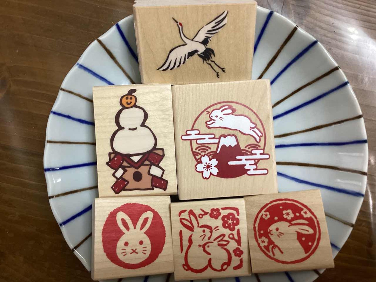 Rabbit Stamp Chinese New Year Stamp Kodomo No Kao - Etsy