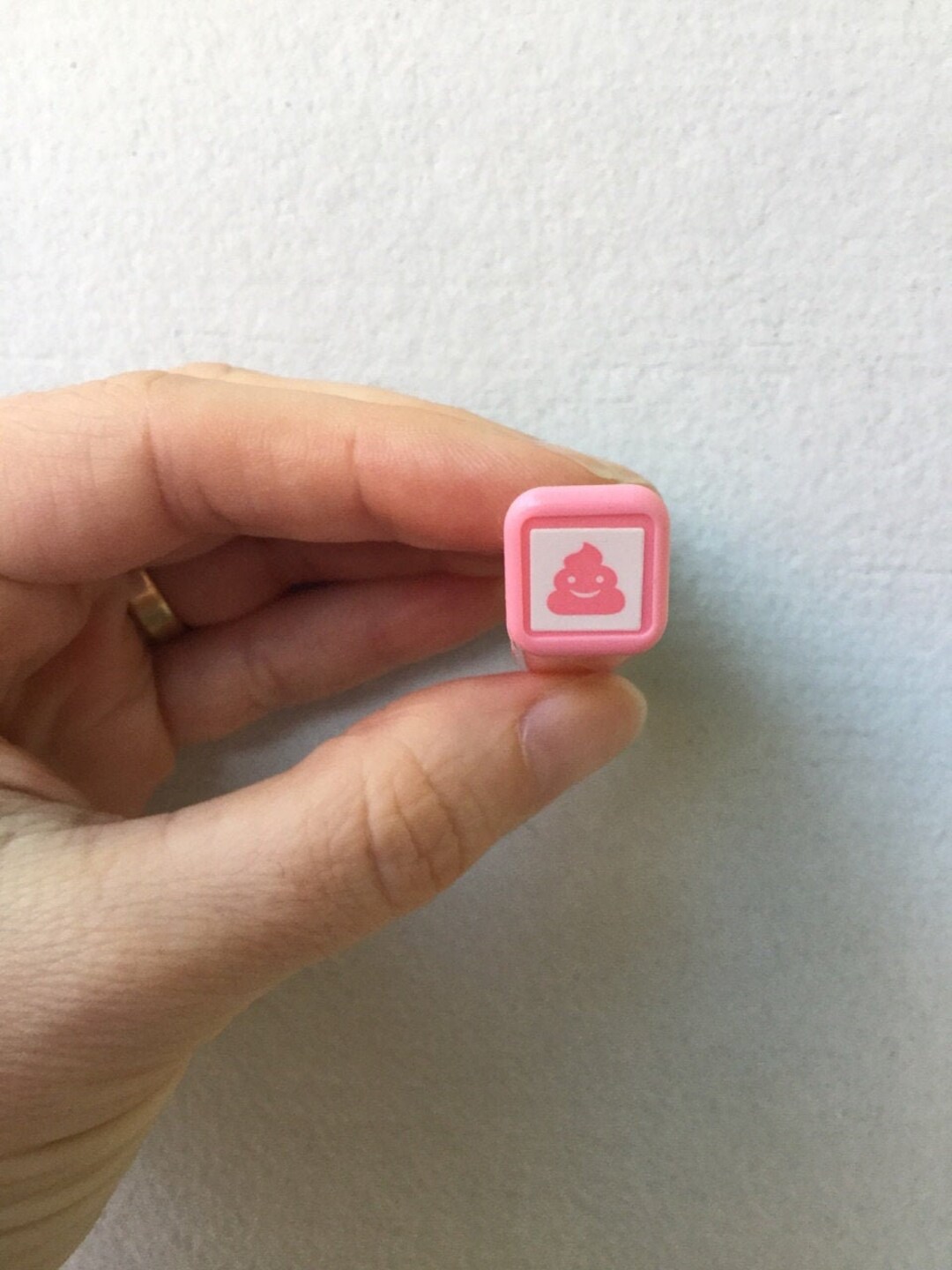 Poo Stamp - Coral Pink Stamp - Baby Planner Stamp - Tiny Schedule Stamp ...