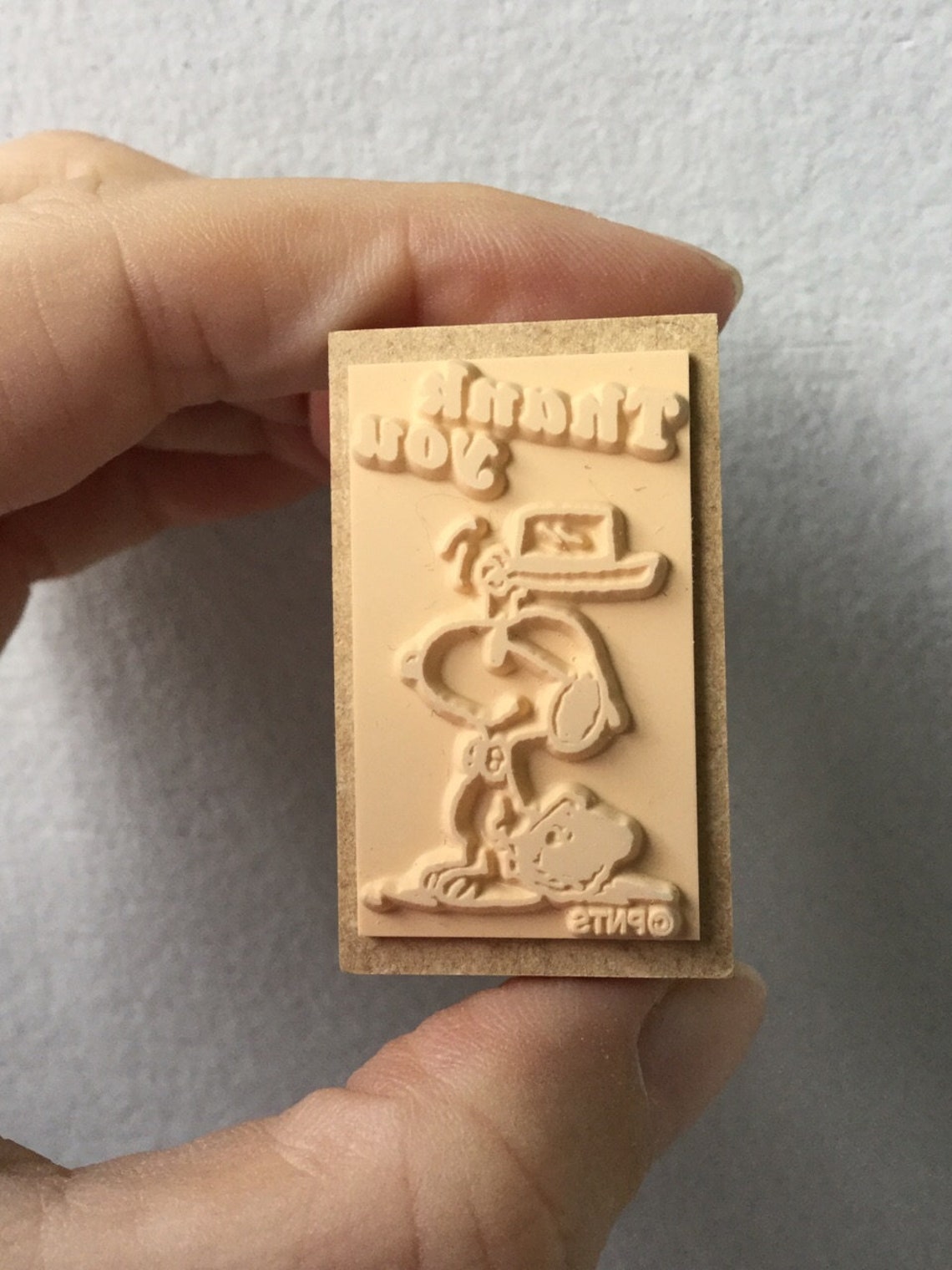 Snoopy Stamp Snoopy Rubber Stamp Thank You Kodomo No Kao - Etsy