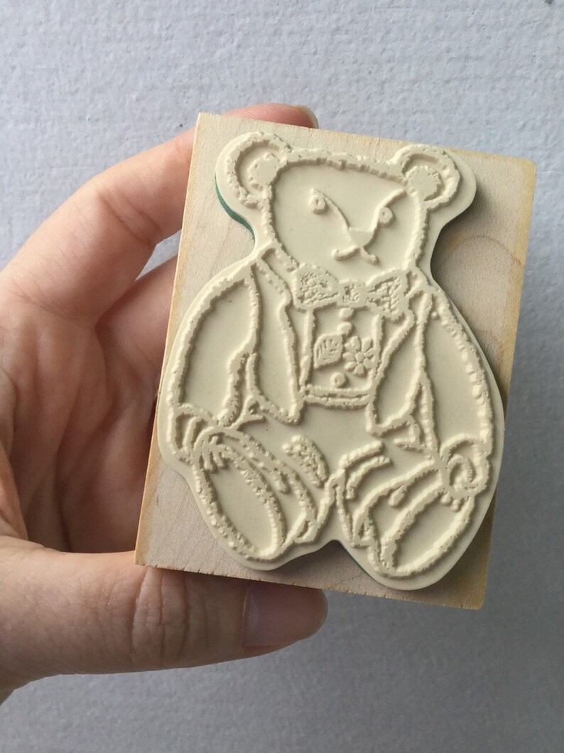 Large Bear Stamp Rare Stamp Japanese Stamp Kodomo No Kao - Etsy