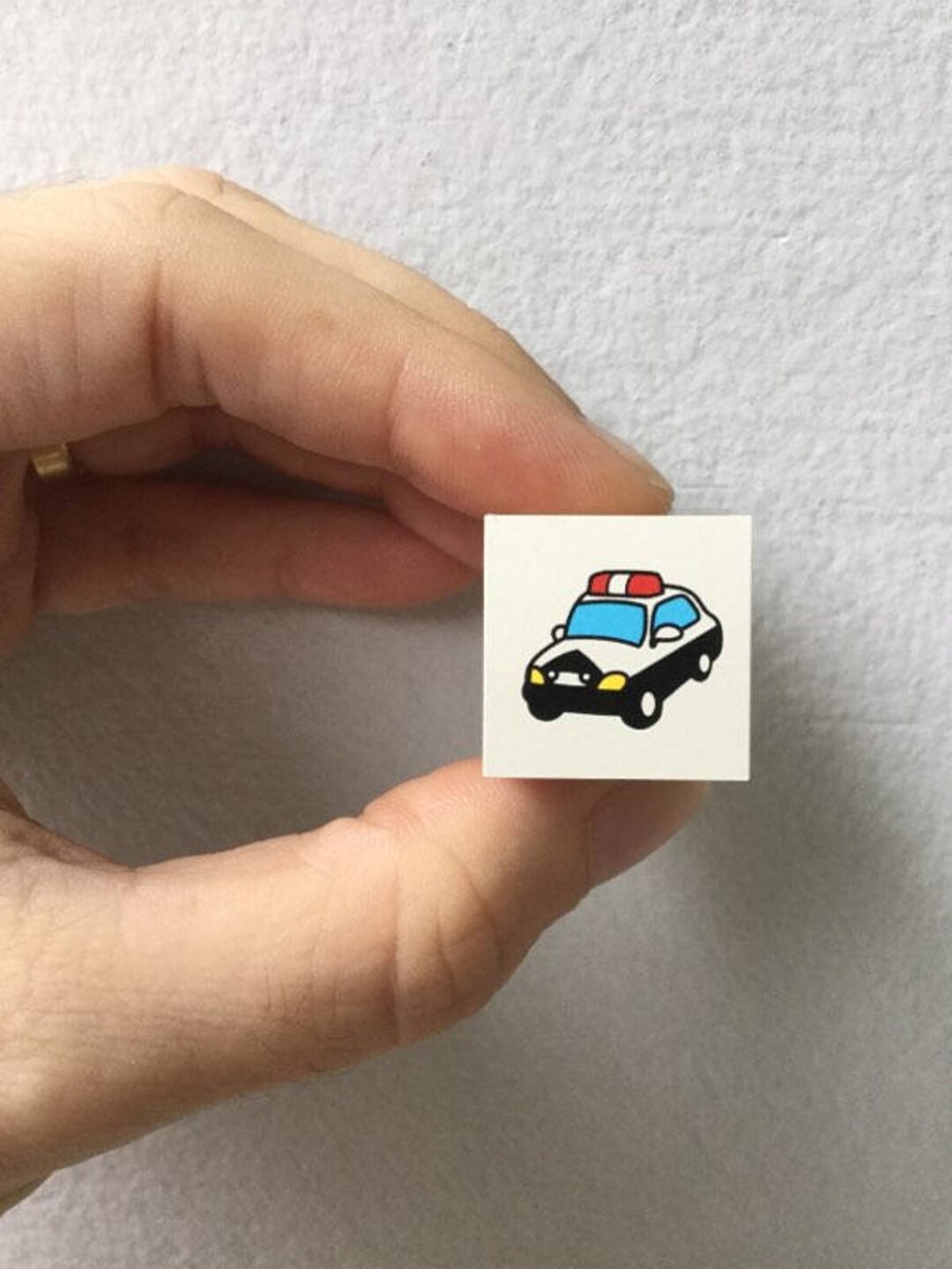 Police Car Stamp - Japanese Stamp - Kodomo No Kao - Etsy