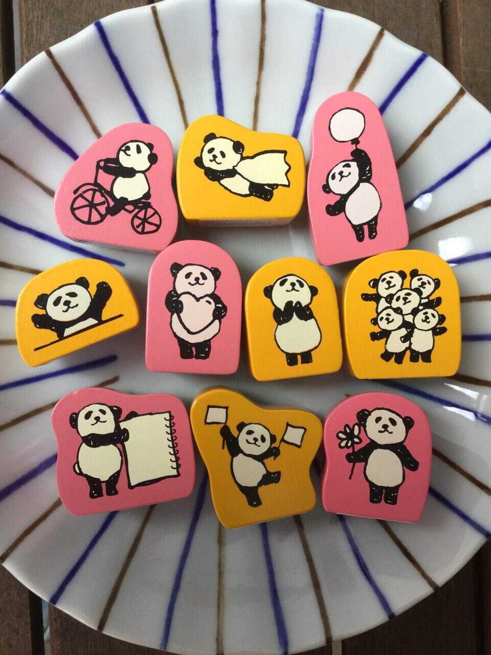 Cute Panda Stamp Kodomo no Kao Memo Panda | Etsy