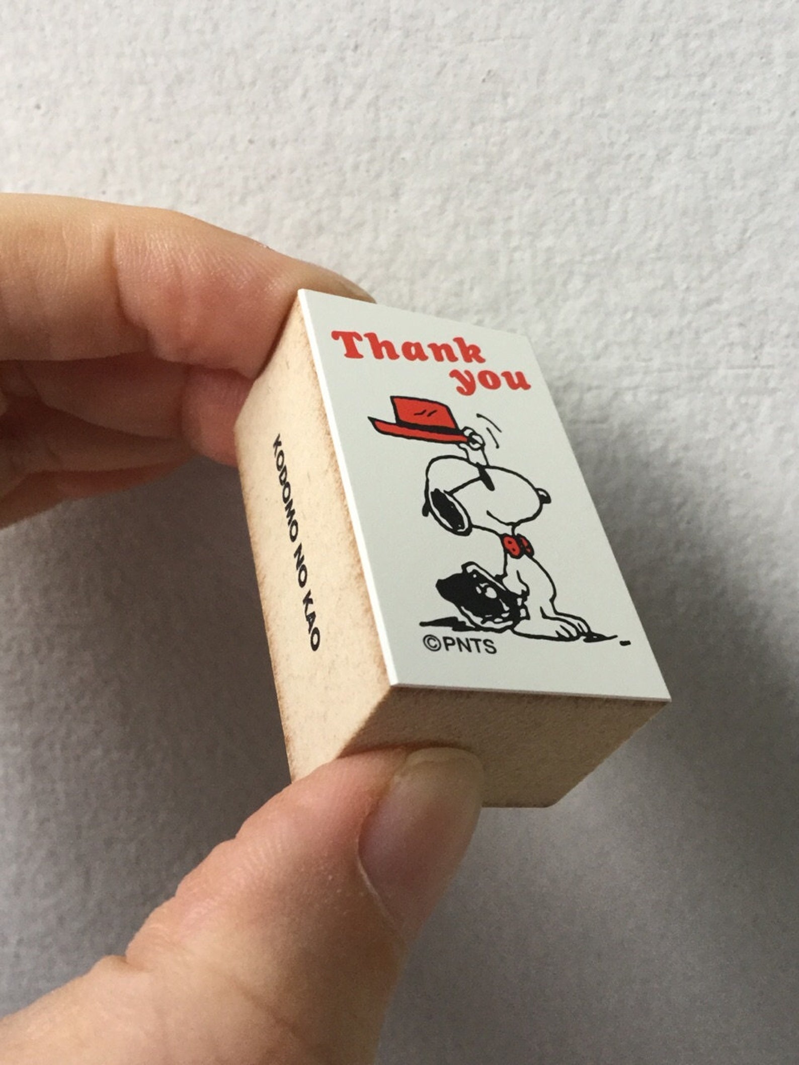 Snoopy Stamp Snoopy Rubber Stamp Thank You Kodomo No Kao - Etsy