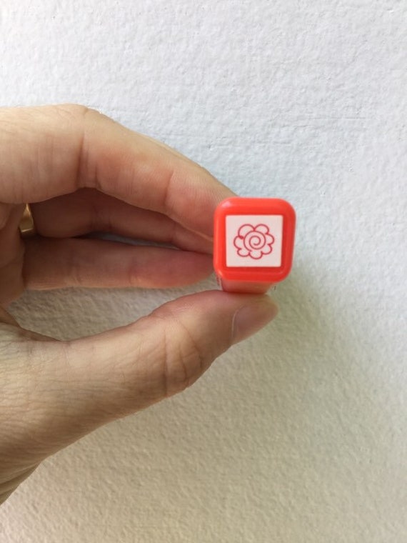 Flower Stamp Hanamaru Stamp Tiny Schedule Stamp Self | Etsy