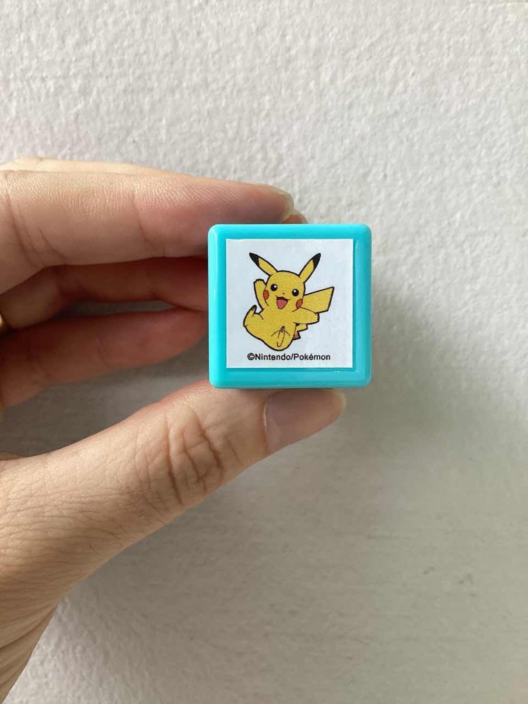 Pikachu Stamp Pokémon Stamp Self Inking Stamp Kodomo No Kao Orange Ink ...