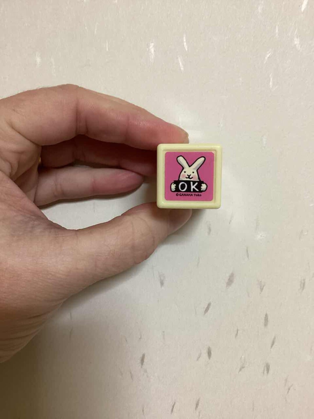 Rabbit Stamp - Ok Stamp - Self Inking Stamp in Pink - Etsy