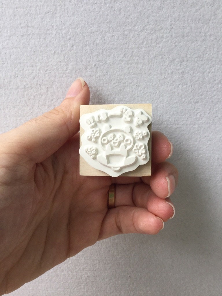 Panda Stamp great or sugoi Teacher Stamp Kodomo No | Etsy