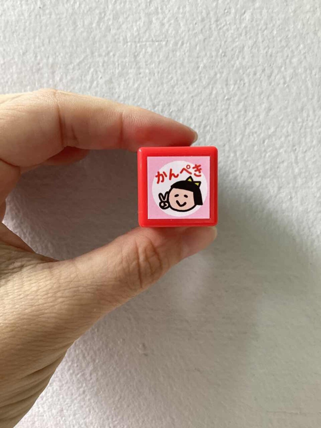 Girl Stamp perfect Self Inking Stamp in Red - Etsy