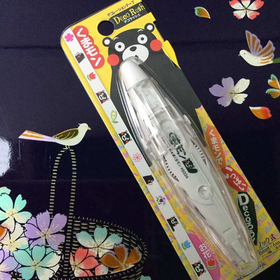 Kumamon Tape - Flowers Deco Rush Sticker Tape - 6mm Decoration Tape in ...