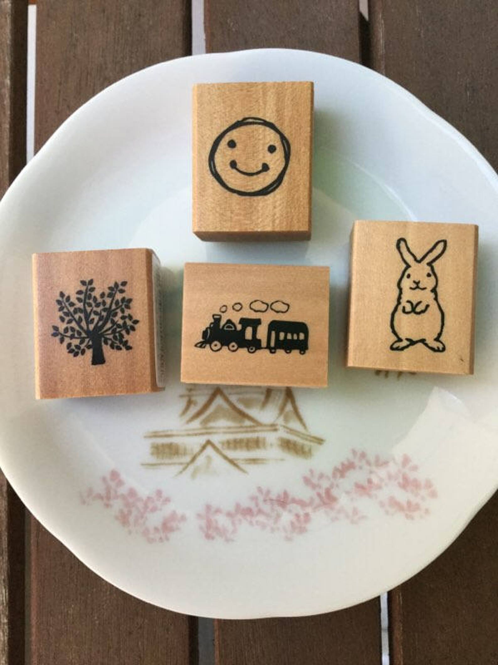 Face Stamp Smiley Face Stamp Kodomo No Kao Piccolo Stamp | Etsy