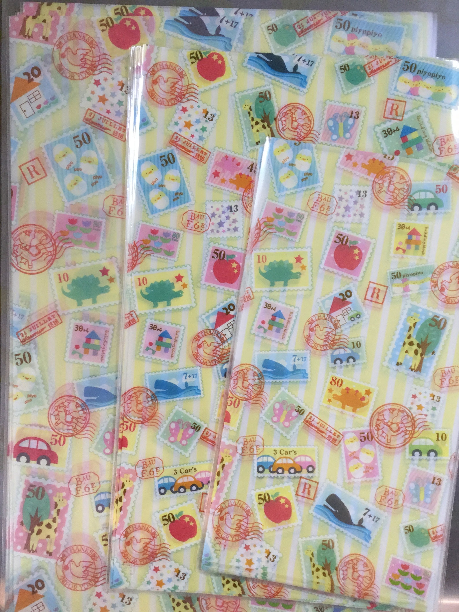 Postage Stamp Clear Bags Set of 10 Small Medium or Large | Etsy