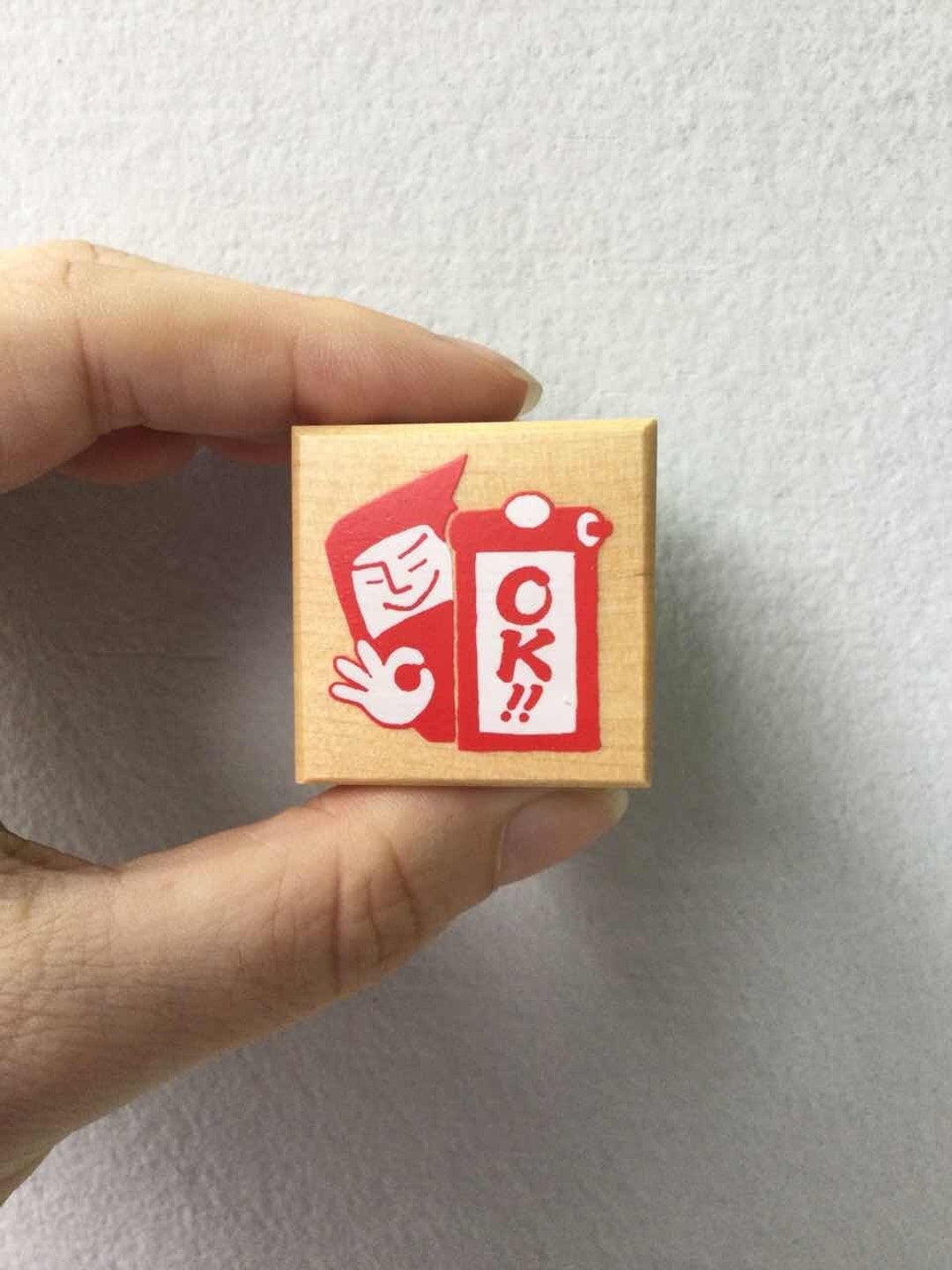 Ninja OK Rubber Stamp - Kodomo No Kao Teacher Stamp - Etsy