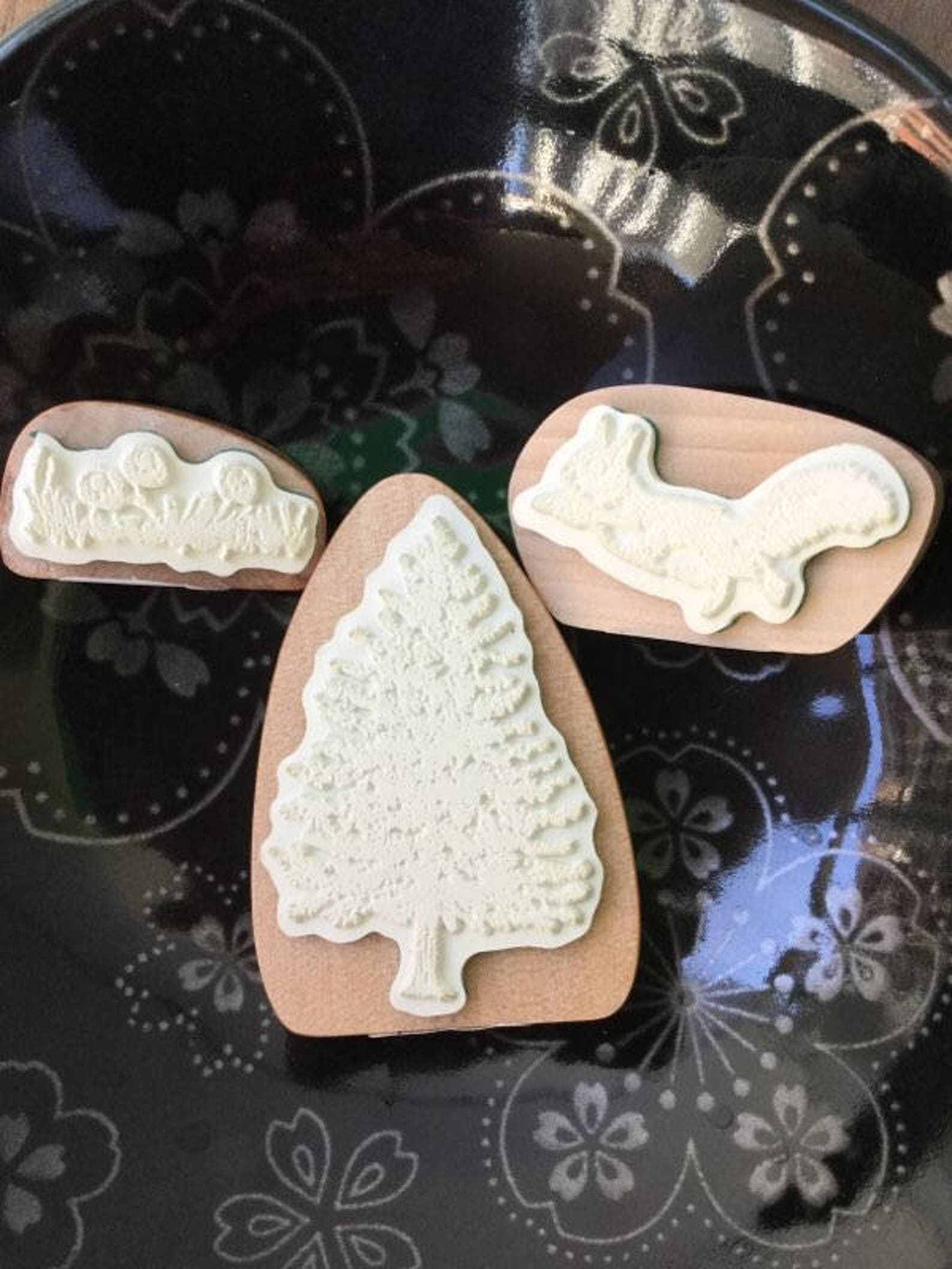 Grass Stamp Flower Stamp Woodland Stamp Kodomo No Kao - Etsy