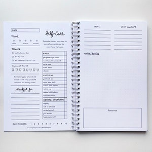 Notebook - Daily Mood Notebook - Etsy