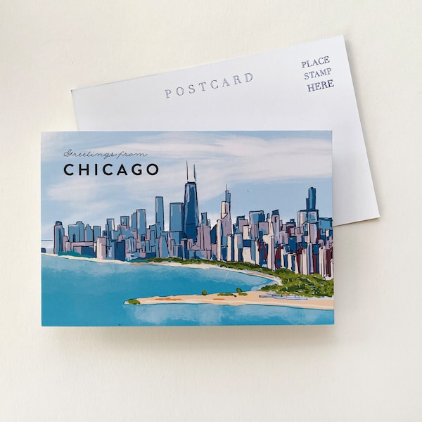 Chicago Postcard - Etsy