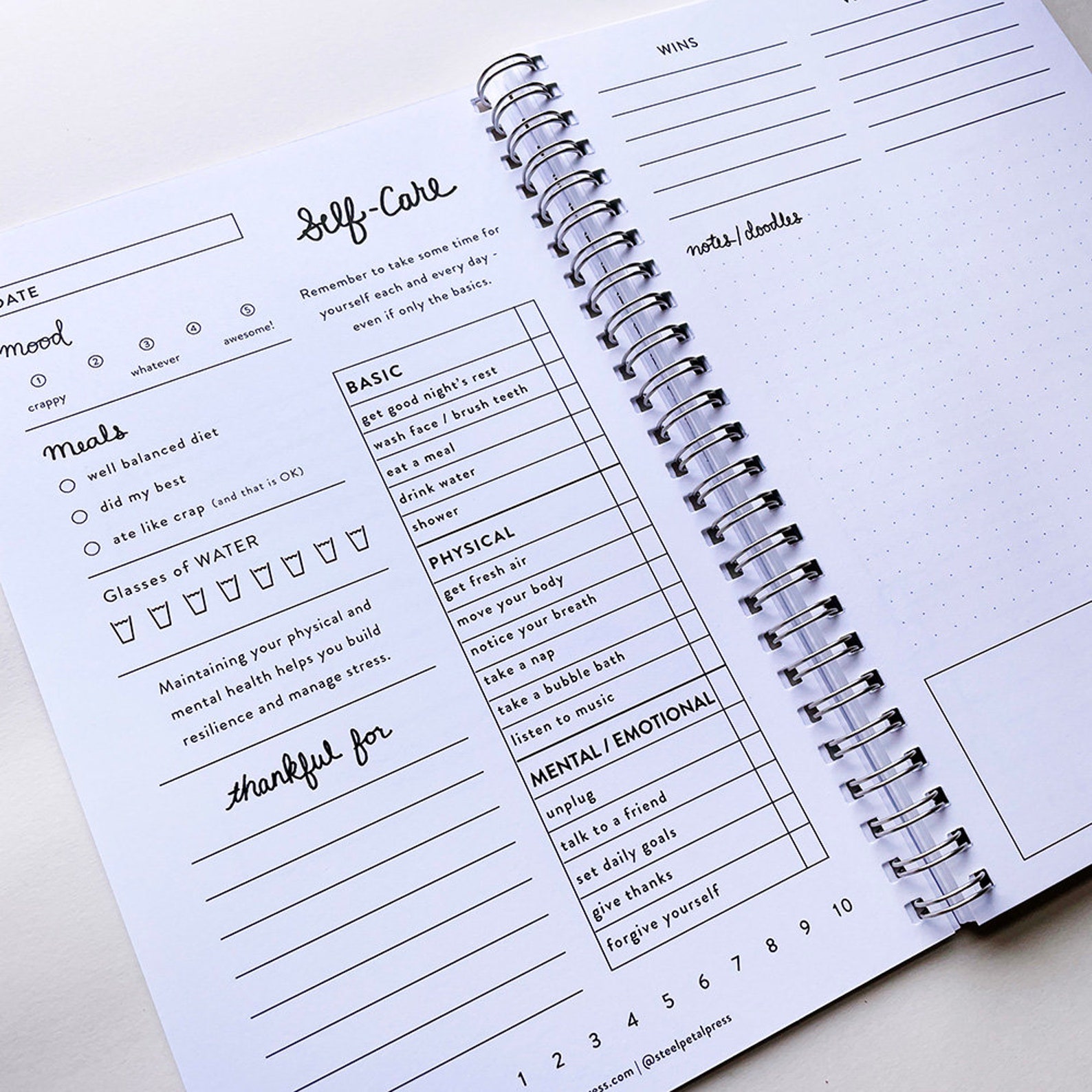 Notebook Daily Mood Notebook - Etsy