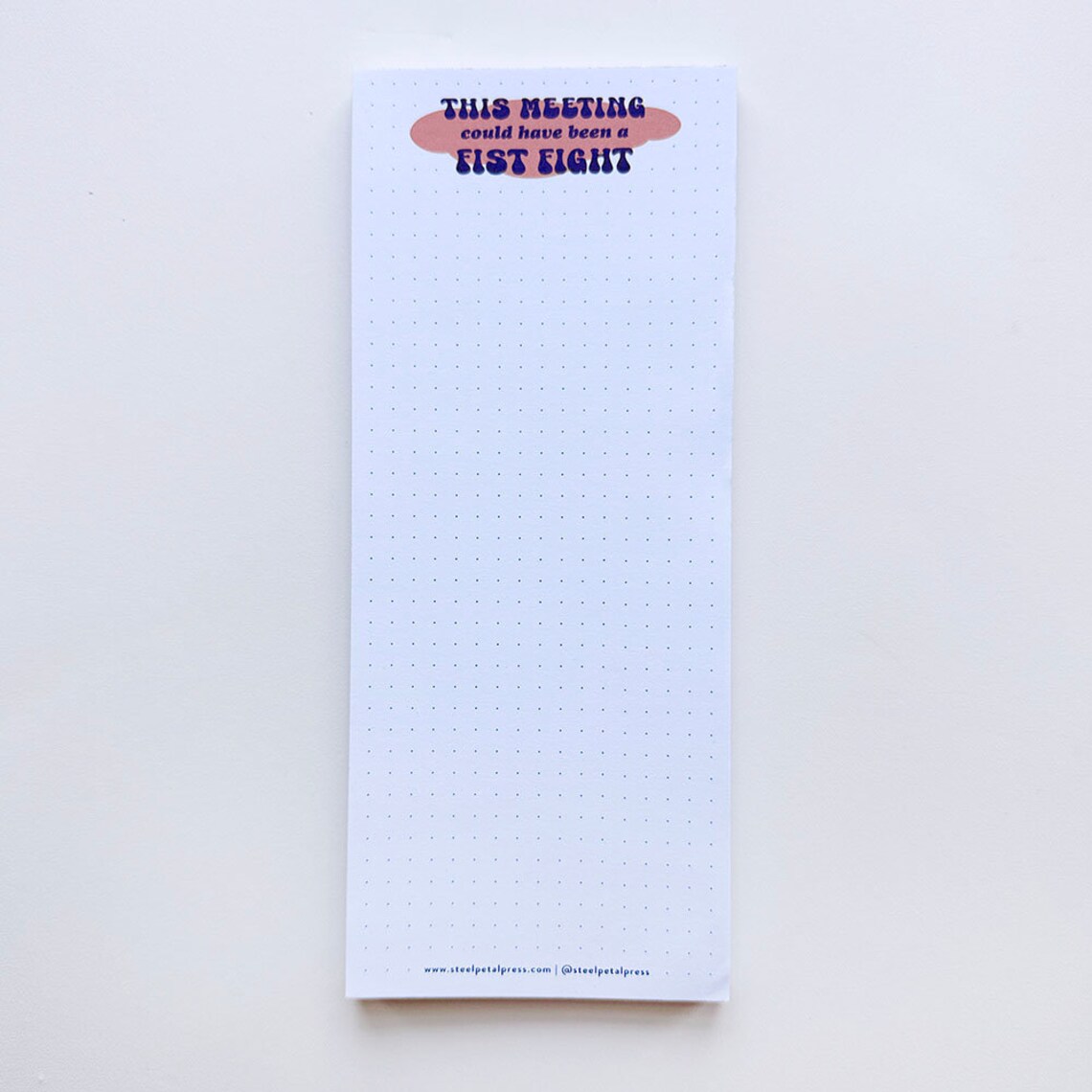 Fist Fight Listpad - Grid Style List-making Notepad - Etsy