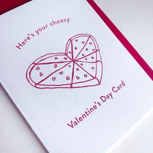 Letterpress Valentine's Day Love Card Cheesy Valentines - Etsy