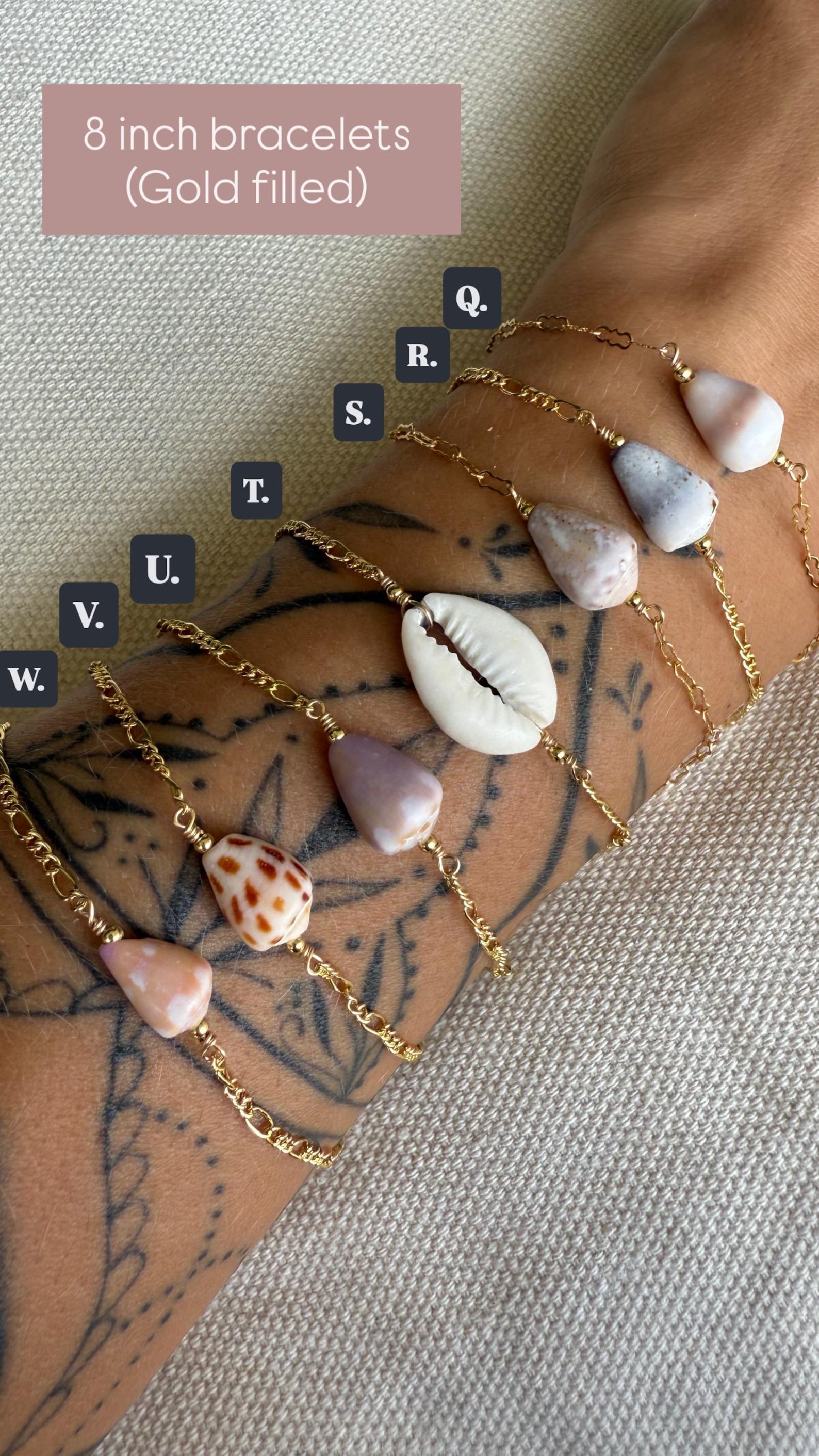 Hawaiian Shell Bracelets - 14k Gold Filled - Etsy