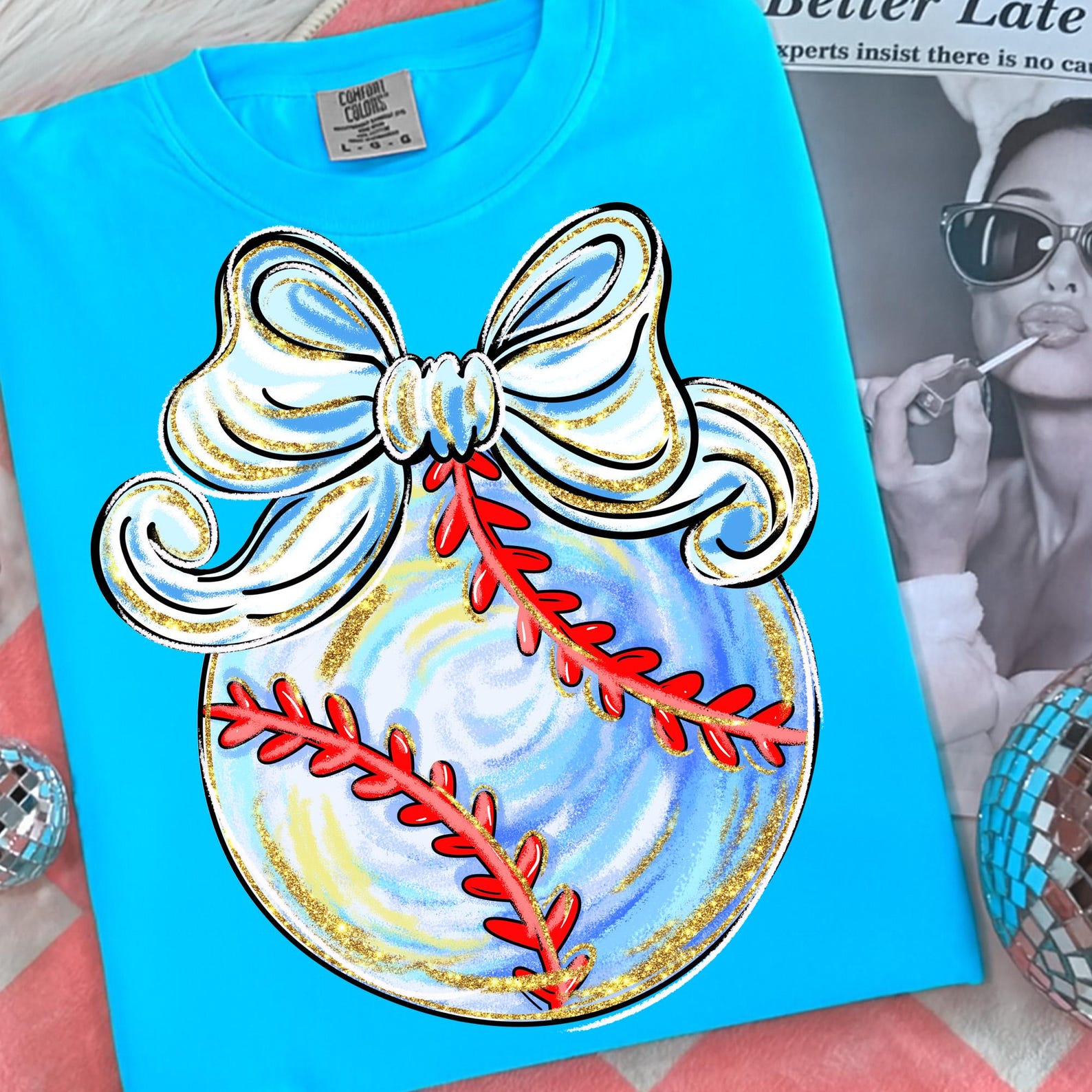 Coquette Baseball Png, Brushstroke Softball Png, Preppy Game Day ...