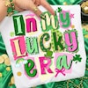 Groovy Retro Shamrock Clipart Retro Clover Png Disco Shamrock St ...
