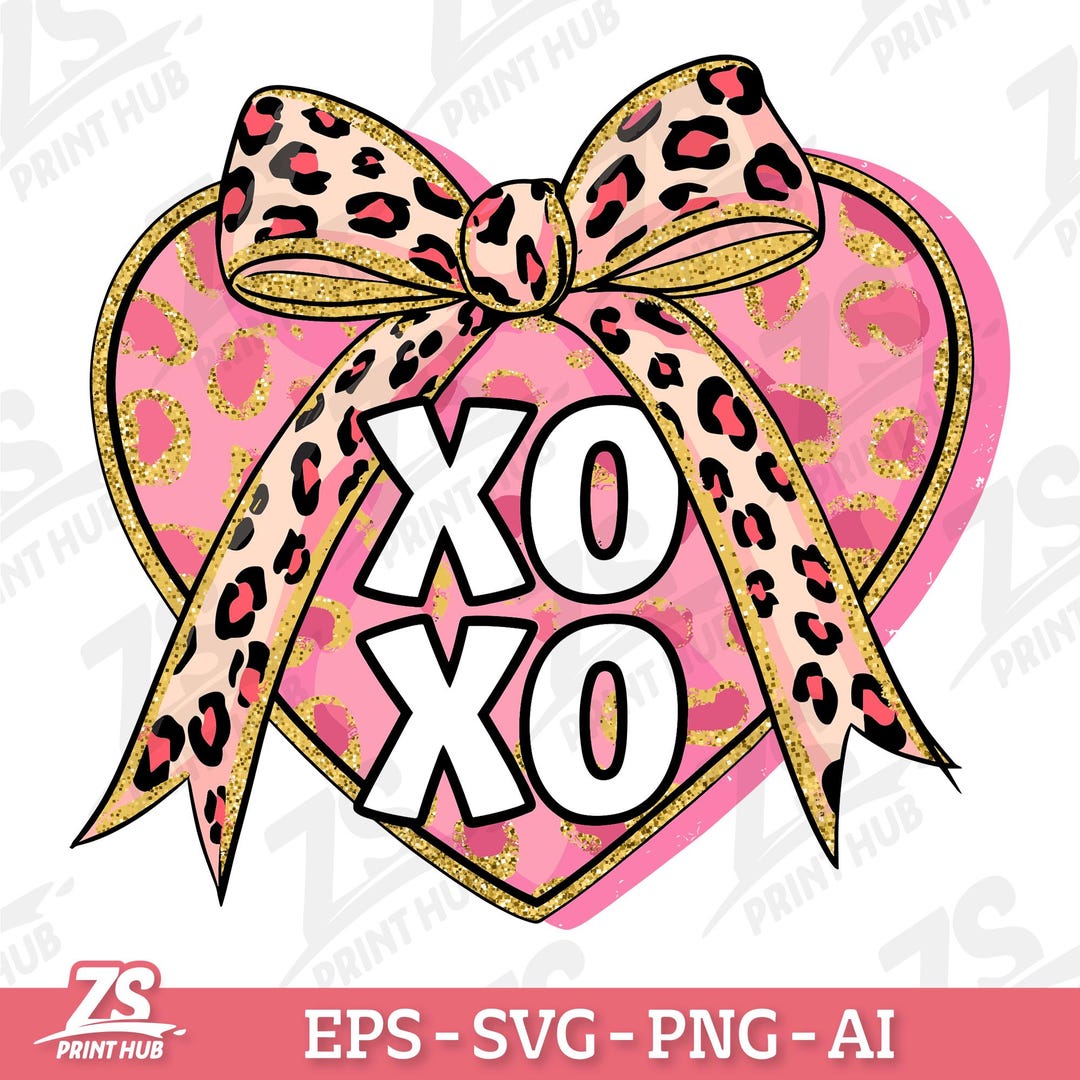 XOXO Valentine Day Candy Heart Png, Valentine Coquette Png, Brushstroke ...