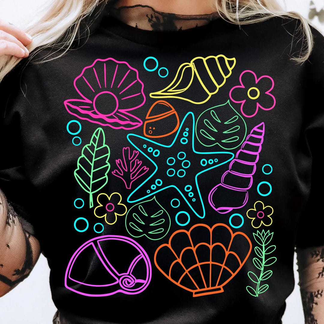 Floral Summer Seashell PNG, Preppy Coastal Png, Tropical Beach Png ...