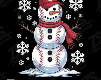 Baseball Snowman - Etsy