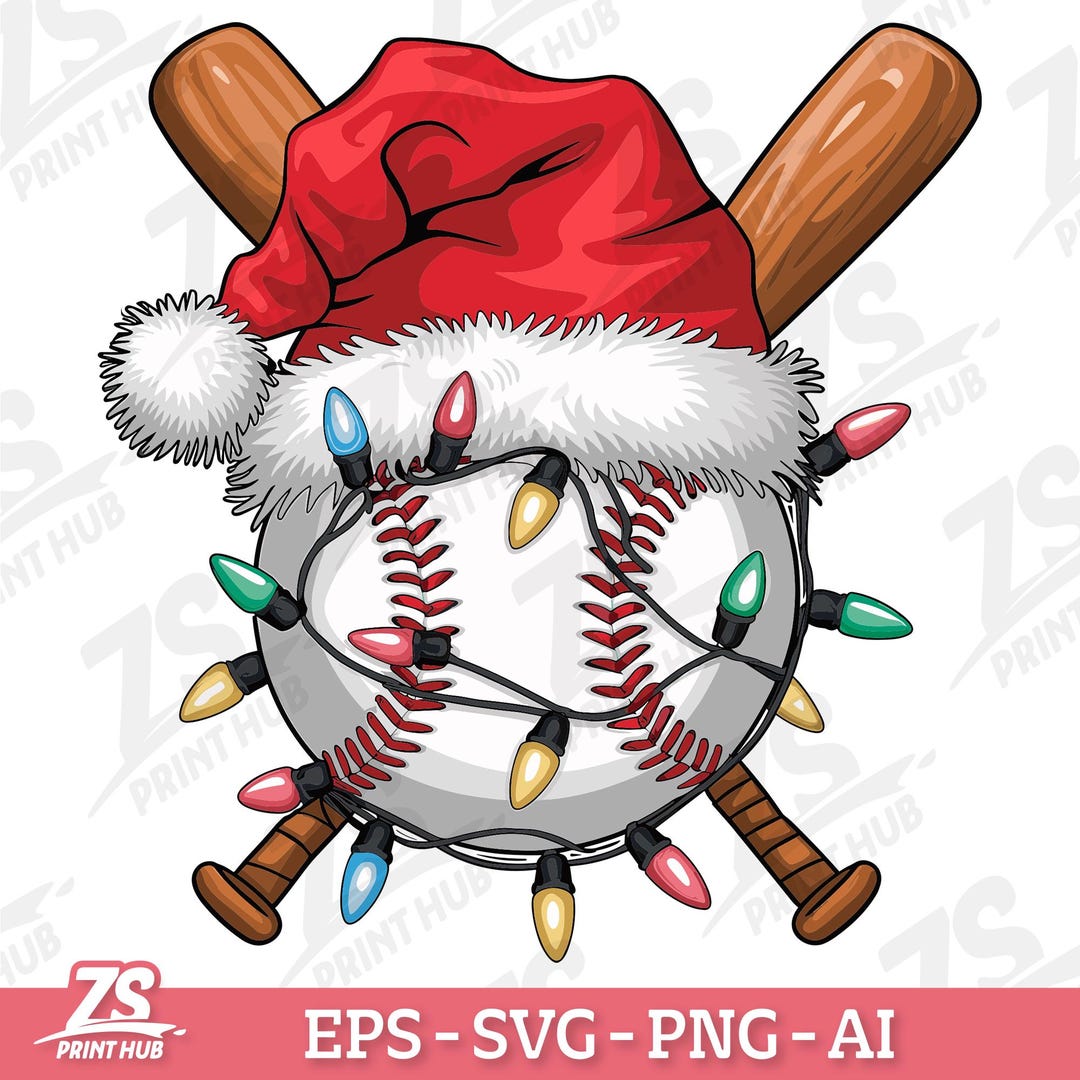 Baseball Christmas Png, Christmas Baseball Png, Holiday Baseball Png ...