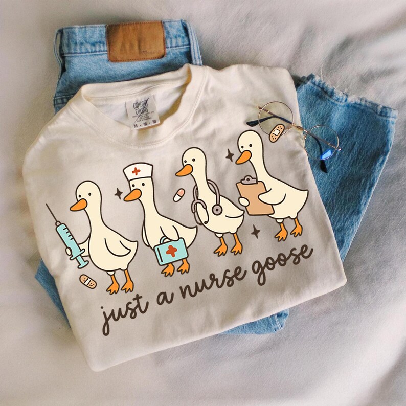 Nurse Goose PNG, Funny Medical Goose Shirt Design, Healthcare Worker ...