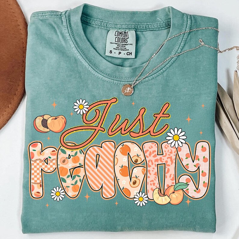 Preppy Floral Peach Png, Summer Peach Png, Just Peachy Png, Coquette ...