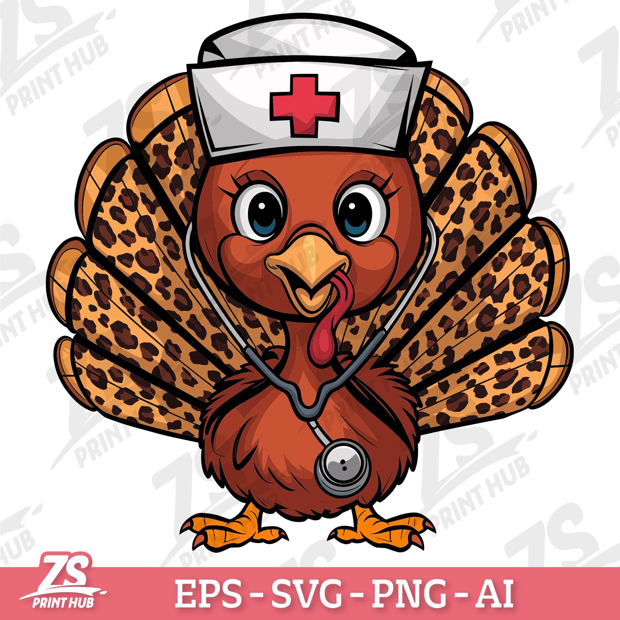 Turkey Nurse Png, Thanksgiving Day Png , Holiday Nursing Png ...