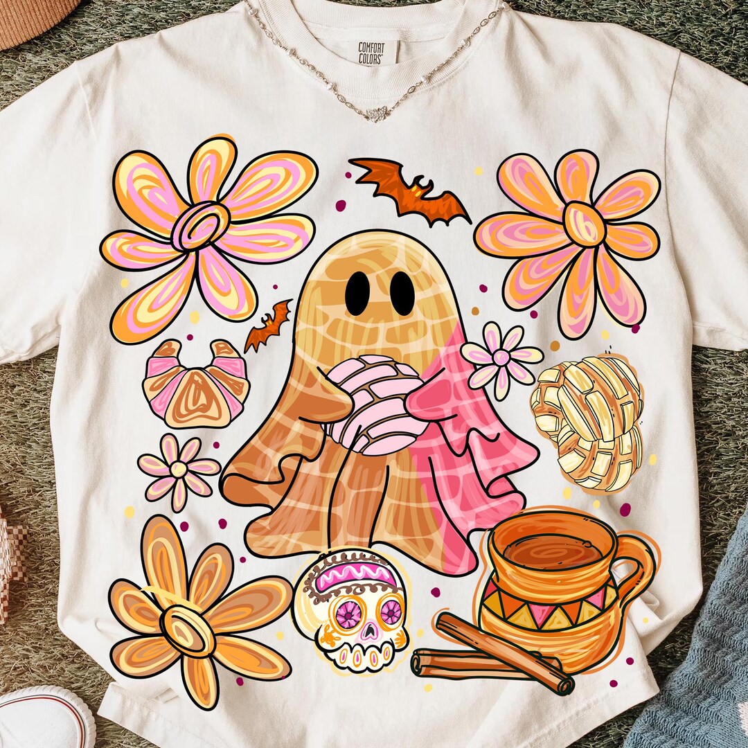 Pan Dulce Ghost Png, Concha Ghost Png, Dia De Los Muertos Png, Café De ...