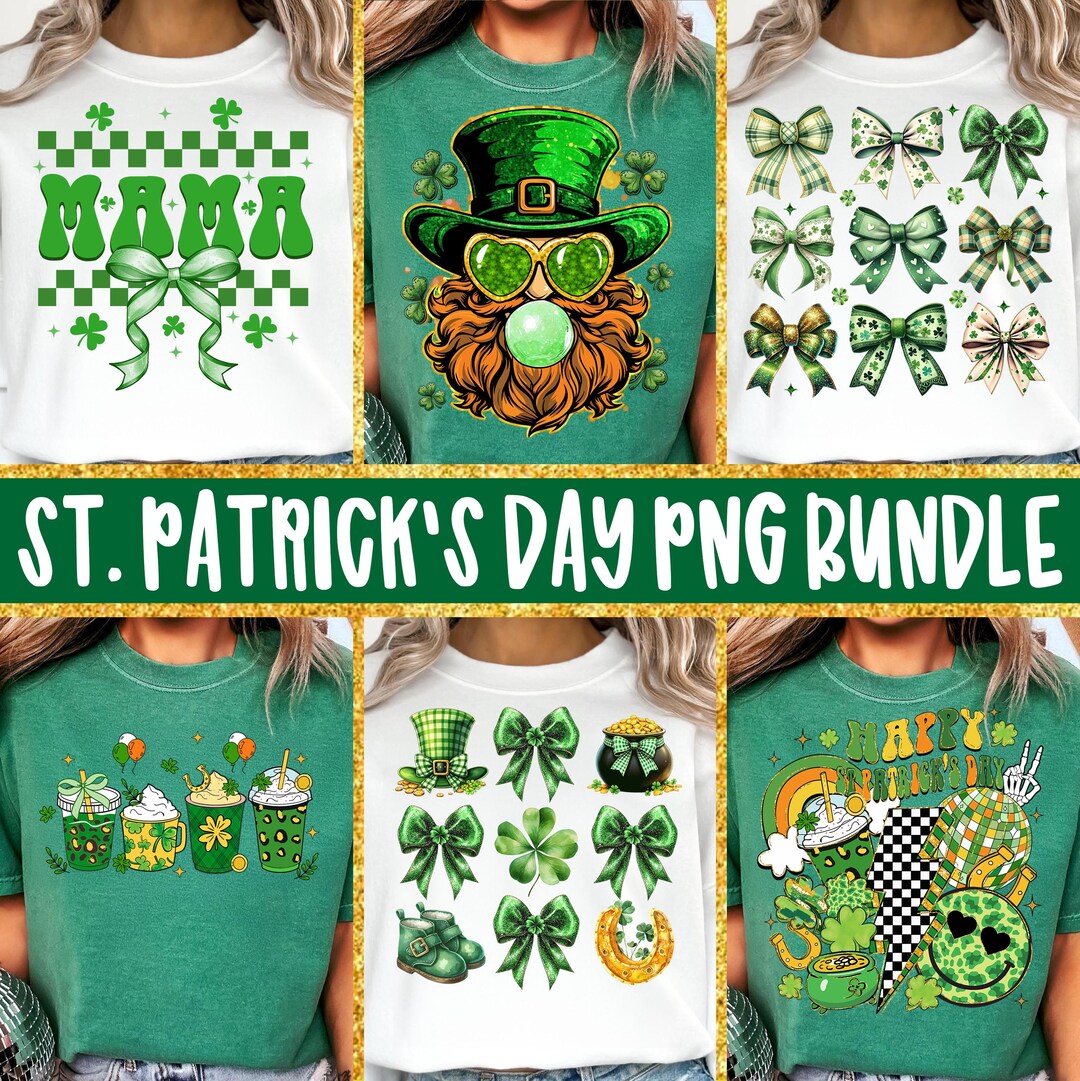 St Patrick Day Bundle Png, Happy St Patrick Day Png, Lucky Png, Irish ...