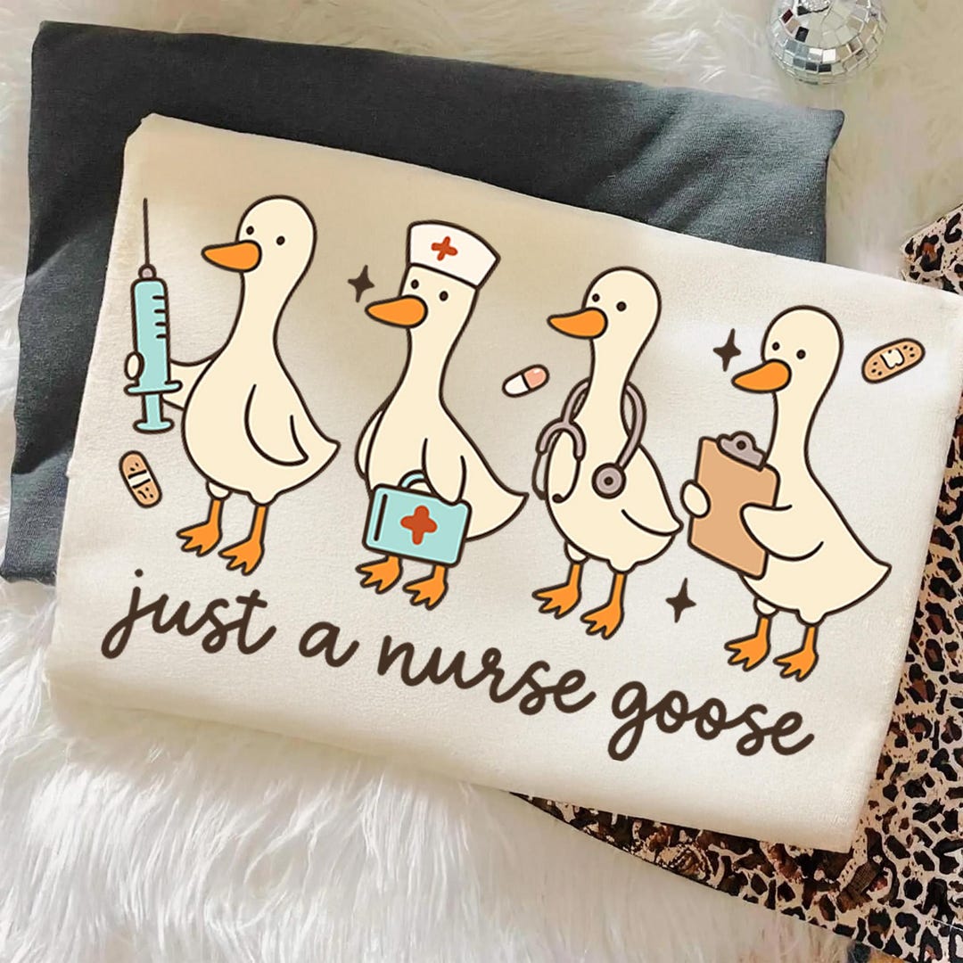 Nurse Goose PNG, Funny Medical Goose Shirt Design, Healthcare Worker ...