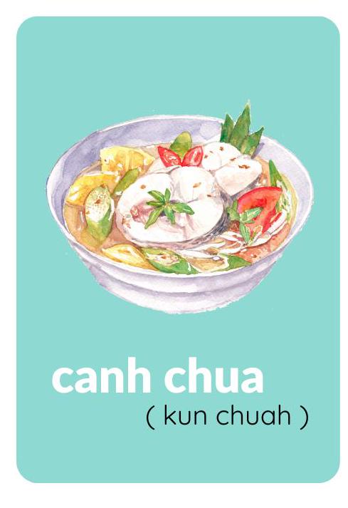 Vietnamese Food and Drinks Printable Flashcards Educational Materials ...
