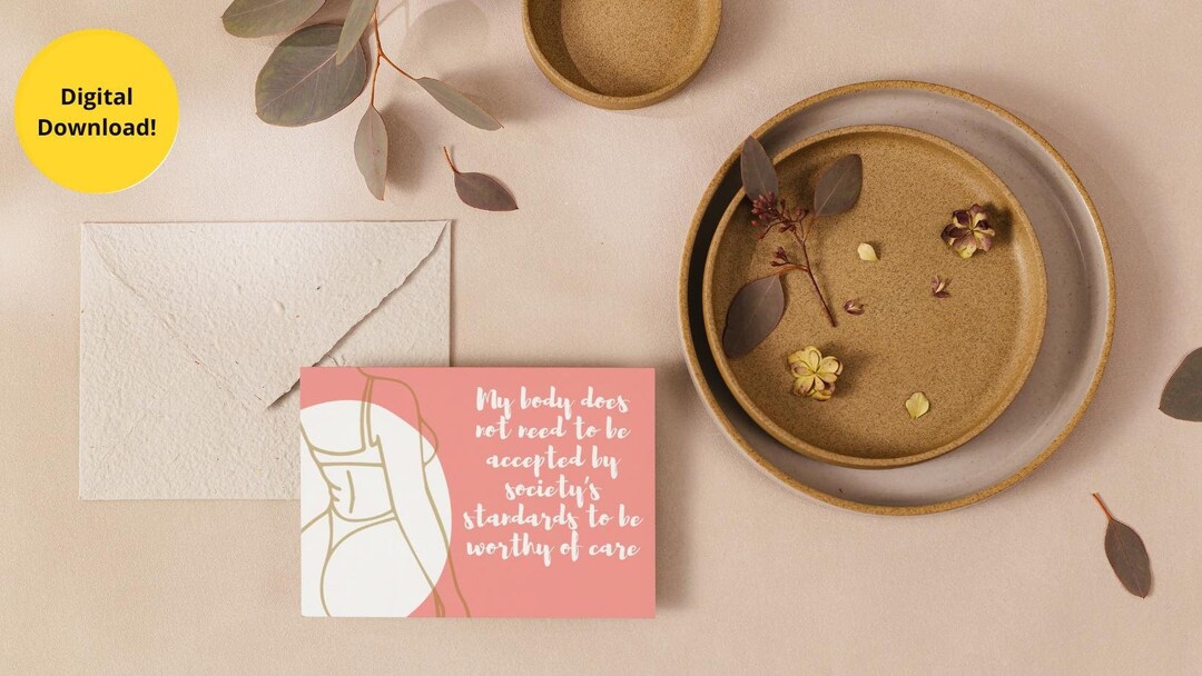 Printable Body Image Affirmation Cards - Self-love Deck for Confidence | Positive Body ...