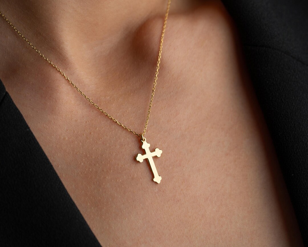 Curifix Cross Necklace, Christian Eastern Orthodox Cross Necklace ...