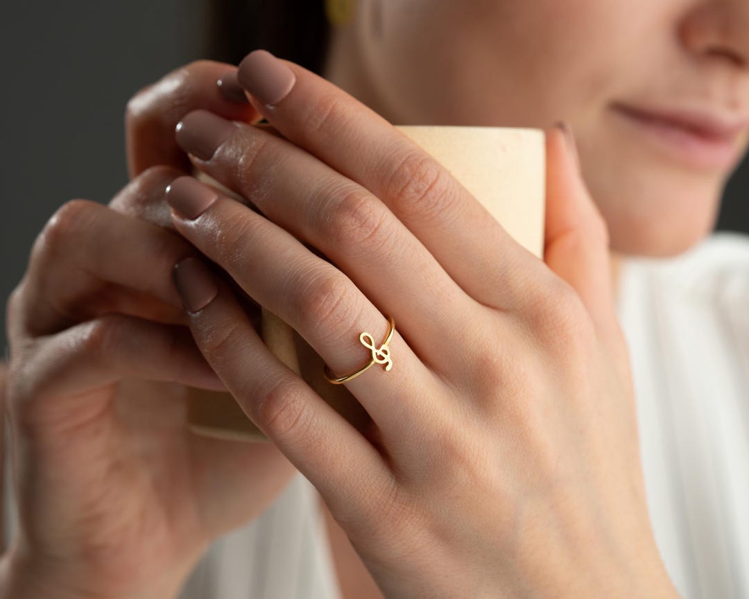 Treble Clef Ring, Musician Ring, Music Note Jewelry, Gift for Music ...