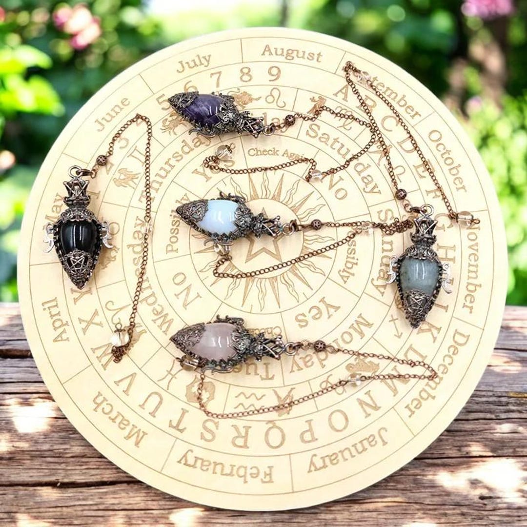 Divination Pendulum, Dowsing Pendulum , Natural Stone Divination ...