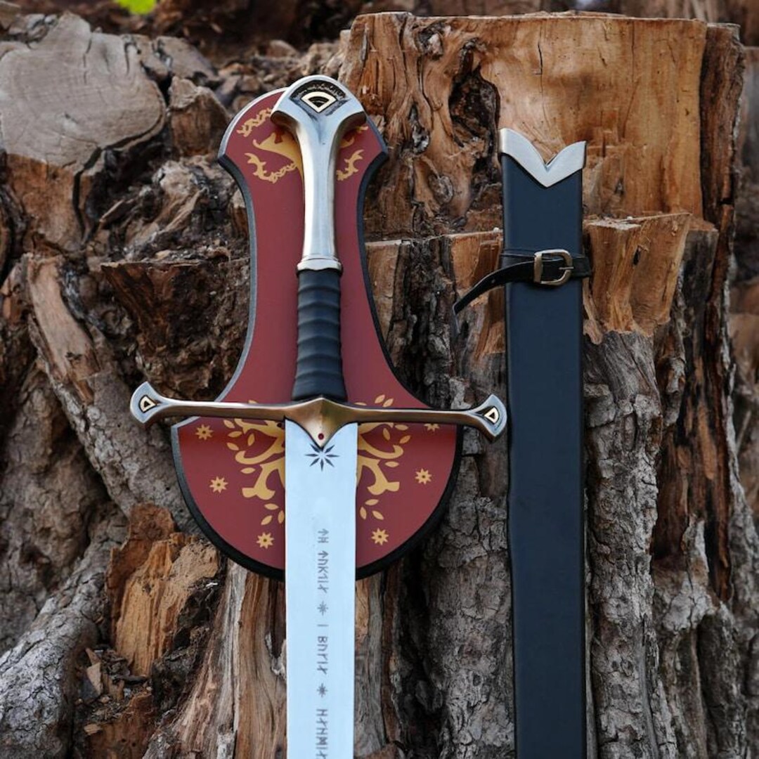 Handmade King Aragorn Sword Replica: Cosplay Display With Scabbard - Etsy