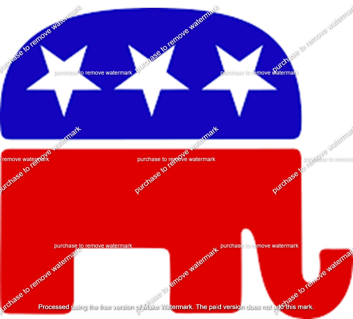 Republican Elephant Logo Png Image Download - Etsy