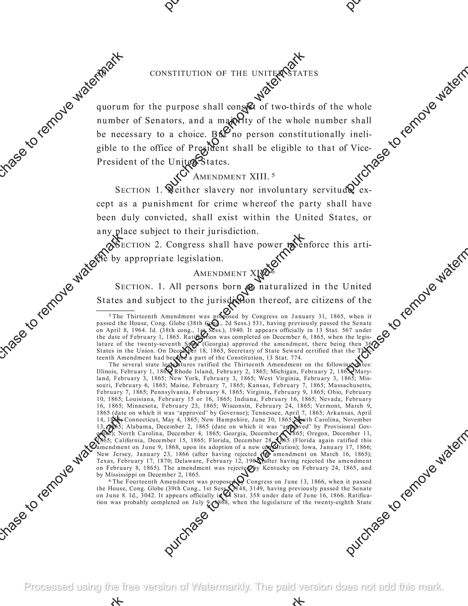 27 Amendments to the US Constitution PDF File Digital Document Download ...