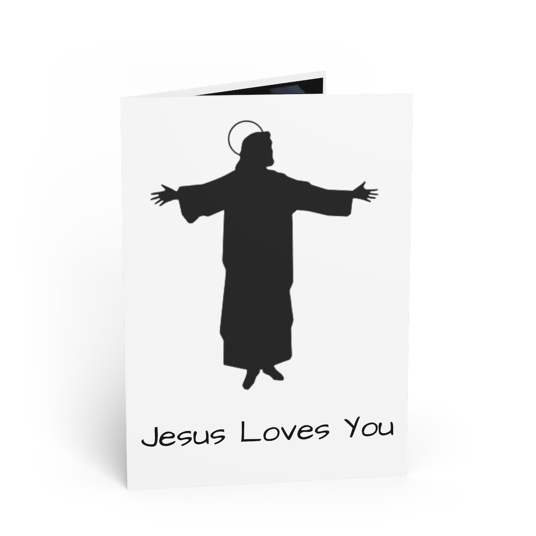 Funny Greeting Card Jesus Loves You Gag Gift - Etsy