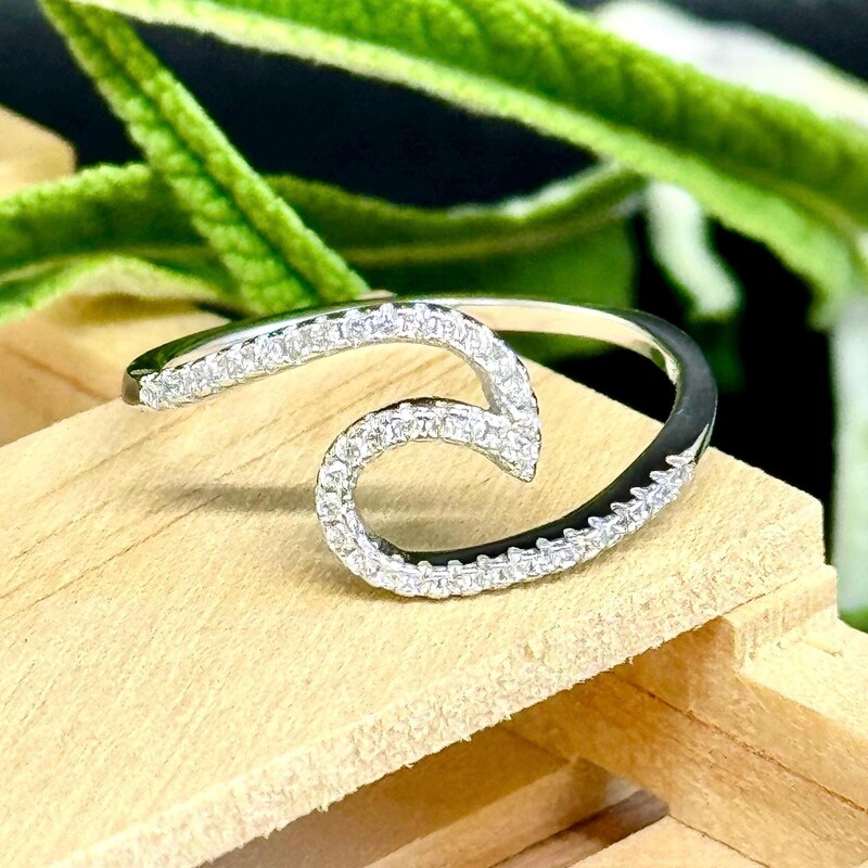 Sterling Silver Sea Wave - Etsy