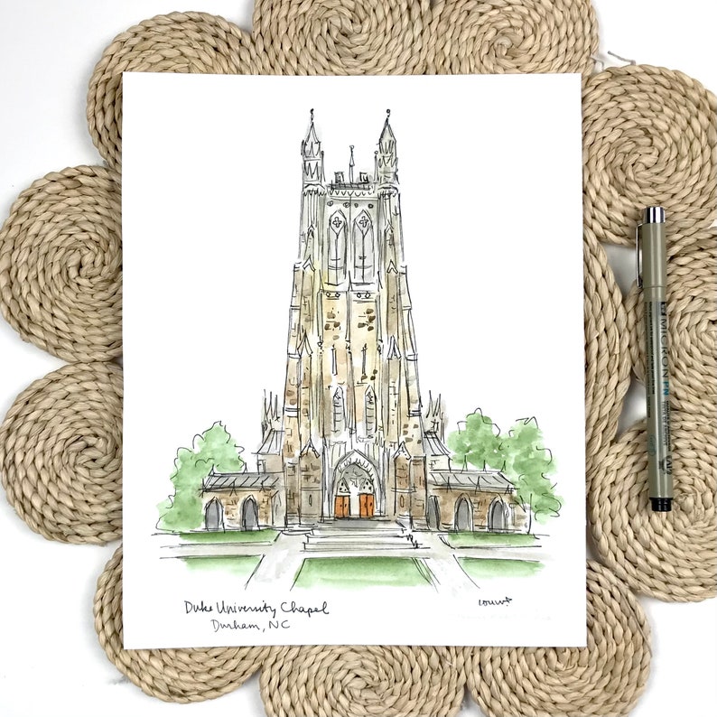Duke University Chapel Watercolor Art Print 8x10 or 11x14 - Etsy Duke University Chapel Watercolor Art Print 8x10 or 11x14 - Etsy